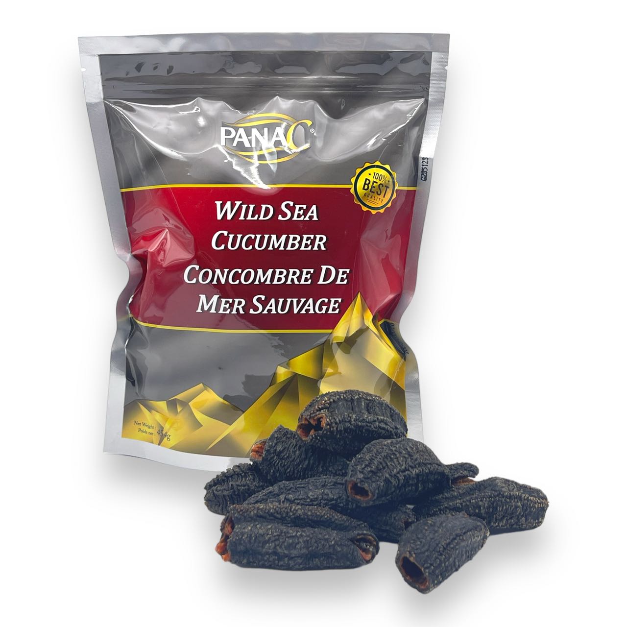 PanaC Canadian Dried Wild Sea Cucumber Natural Mixed, 454g